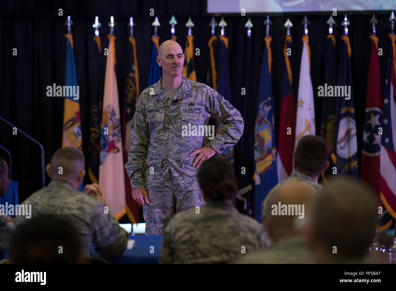 Chief Master Sgt. Ronald Anderson, the Command Chief Master Sgt. of the ...