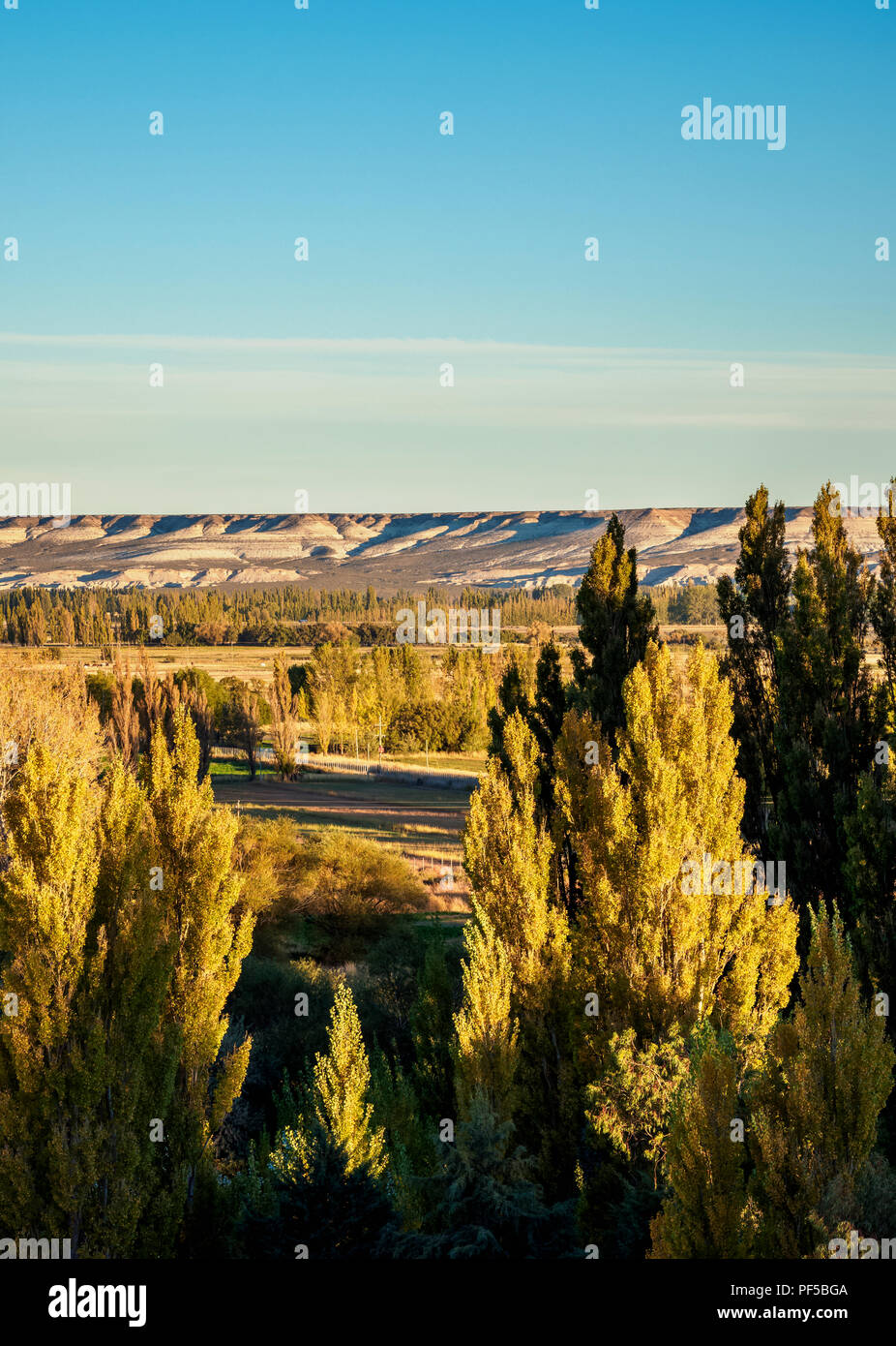 Chubut Valley, elevated view, Gaiman, The Welsh Settlement, Chubut ...