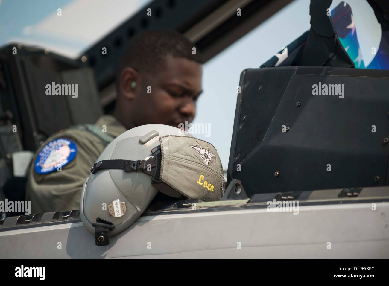 U.S. Air Force Maj. Paul "Loco" Lopez, F-22 Raptor Demonstration Team ...