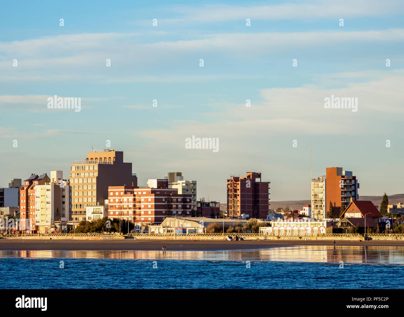 Beach in Puerto Madryn, The Welsh Settlement, Chubut Province ...
