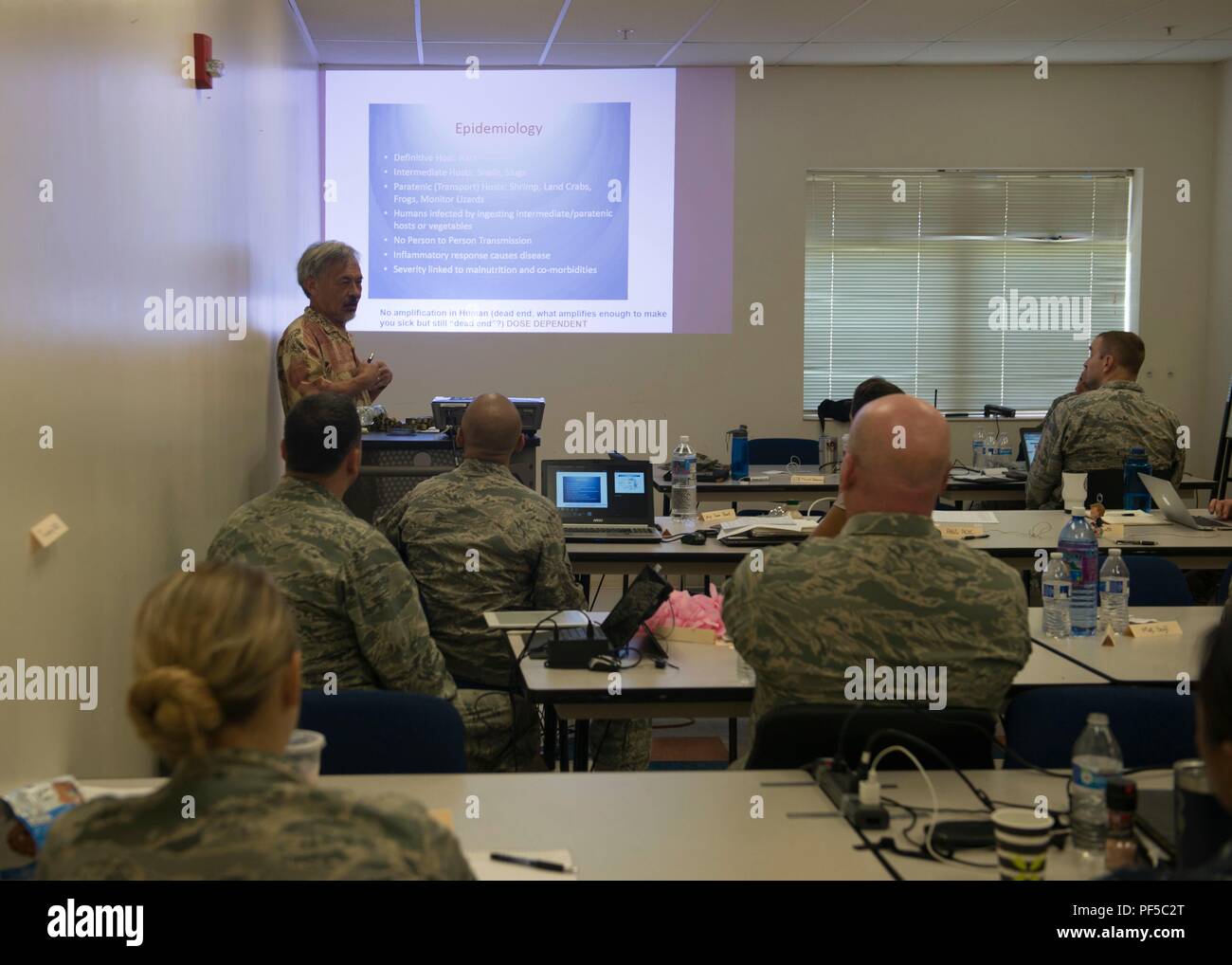 Dr. Lorrin Pang, Hawaii State Department of Health, Maui, gives a ...