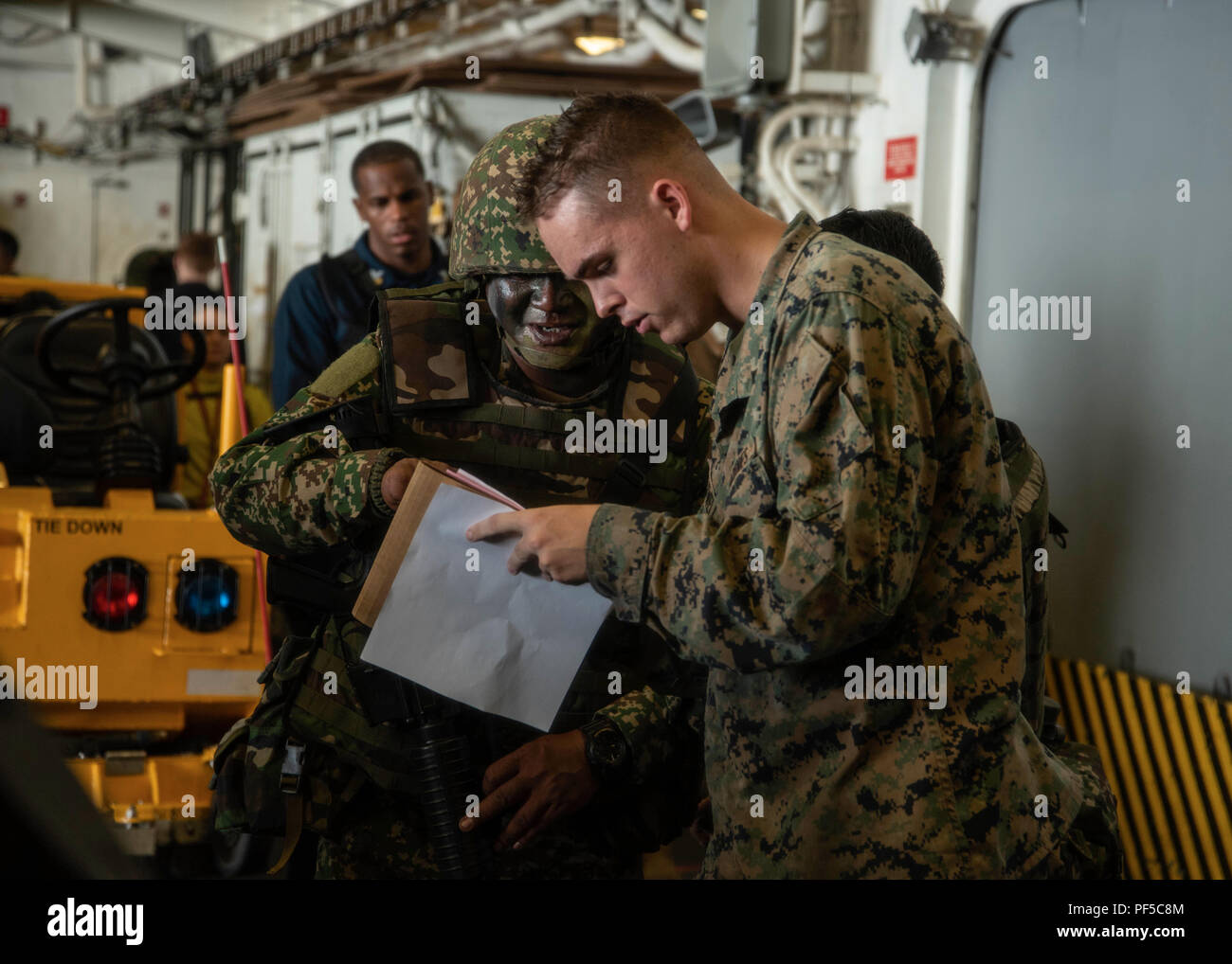 SULU SEA (Aug. 17, 2018) – U.S. Marine Corps Cpl. Benjamin Maxwell ...