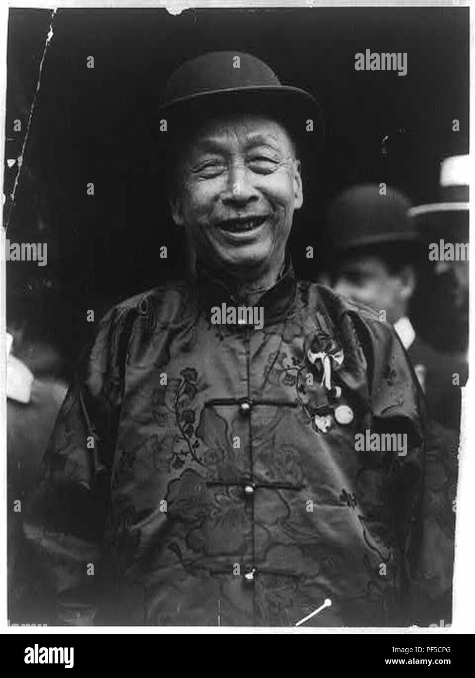 Historical image of an asian man Black and White Stock Photos & Images ...