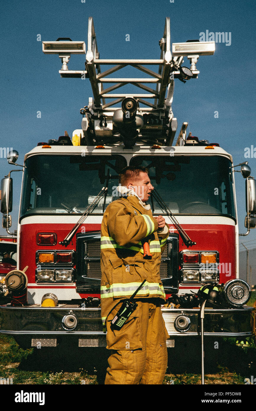 Airman 1st Class Mark McKenna, 11th Civil Engineer Squadron fire ...