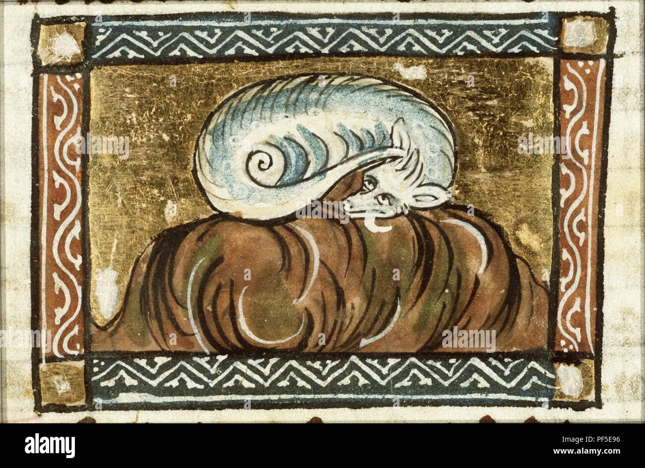 Aspis (kind of snake) - Der naturen bloeme - Jacob van Maerlant - KB KA ...