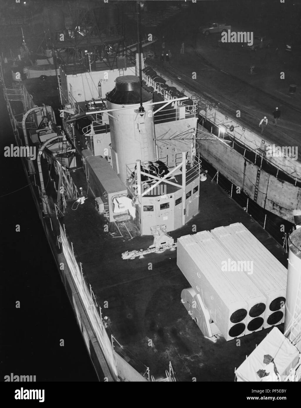 ASROC launcher of USS Herbert J. Thomas (DD-833) in 1965 Stock Photo ...