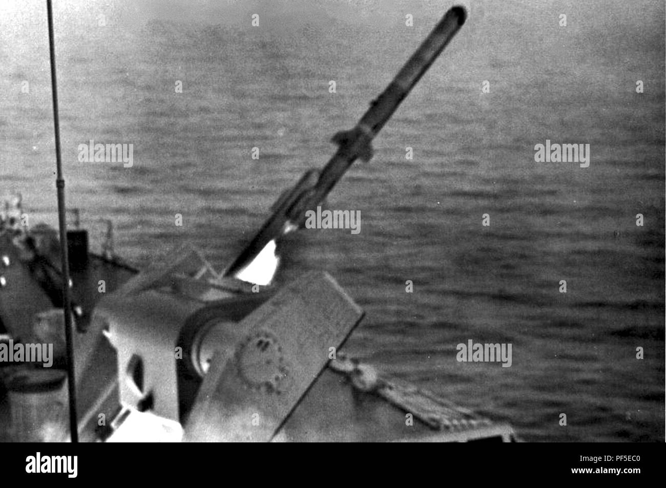 ASROC launch from USS Jouett (DLG-29) in 1969 Stock Photo - Alamy
