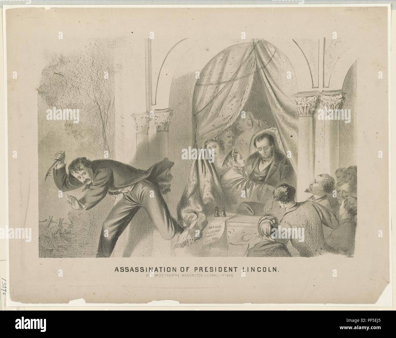 Assassination of President Lincoln Stock Photo - Alamy