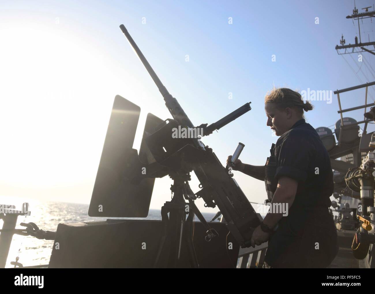 180812-N-RM440-1462 ARABIAN GULF (August 12, 2018) Gunner’s Mate 3rd ...