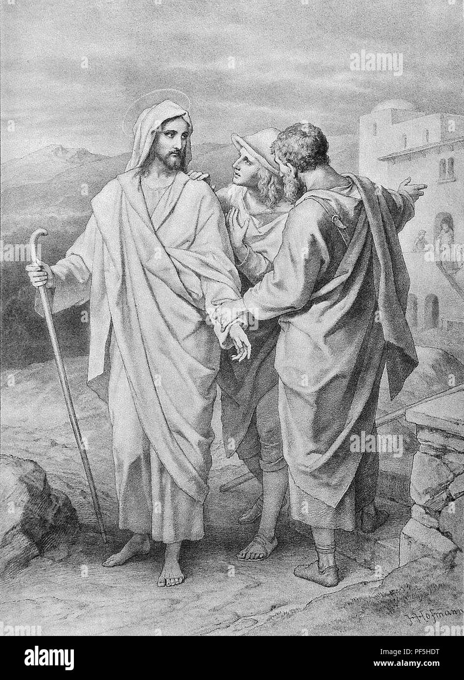 AT THE VILLAGE OF EMMAUS Stock Photo - Alamy