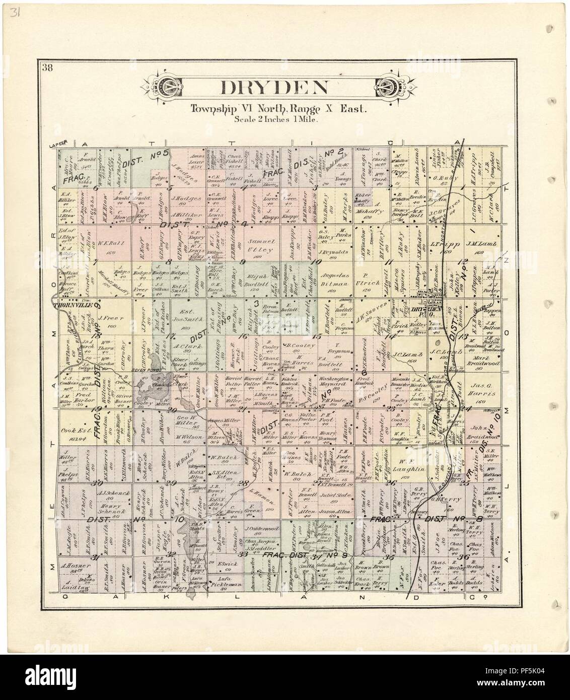Atlas and directory of Lapeer County, Michigan Stock Photo - Alamy