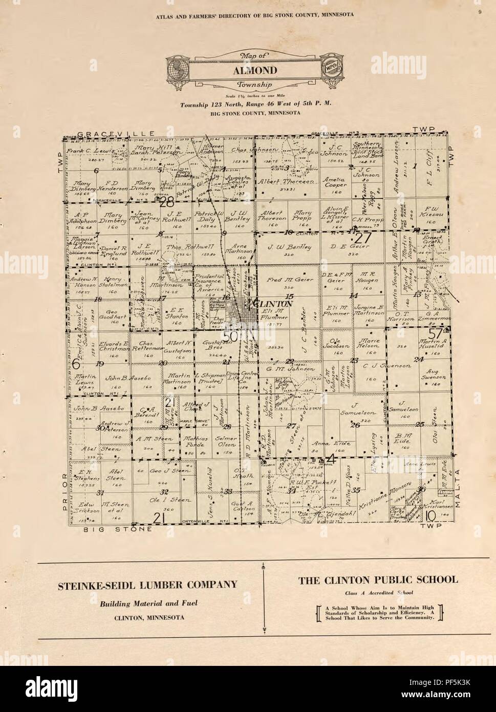 Atlas and farmers' directory of Big Stone County, Minnesota ...
