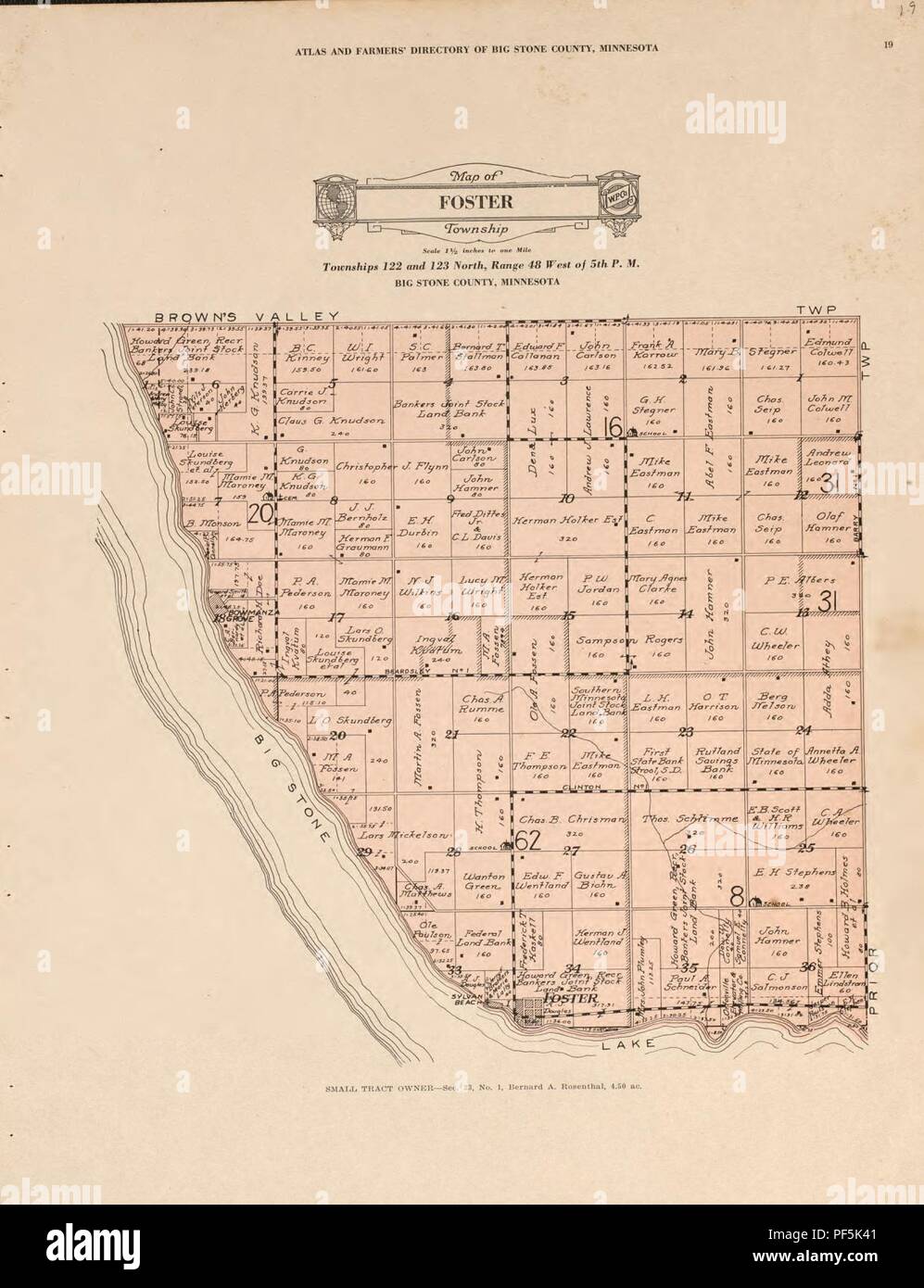 Atlas and farmers' directory of Big Stone County, Minnesota ...