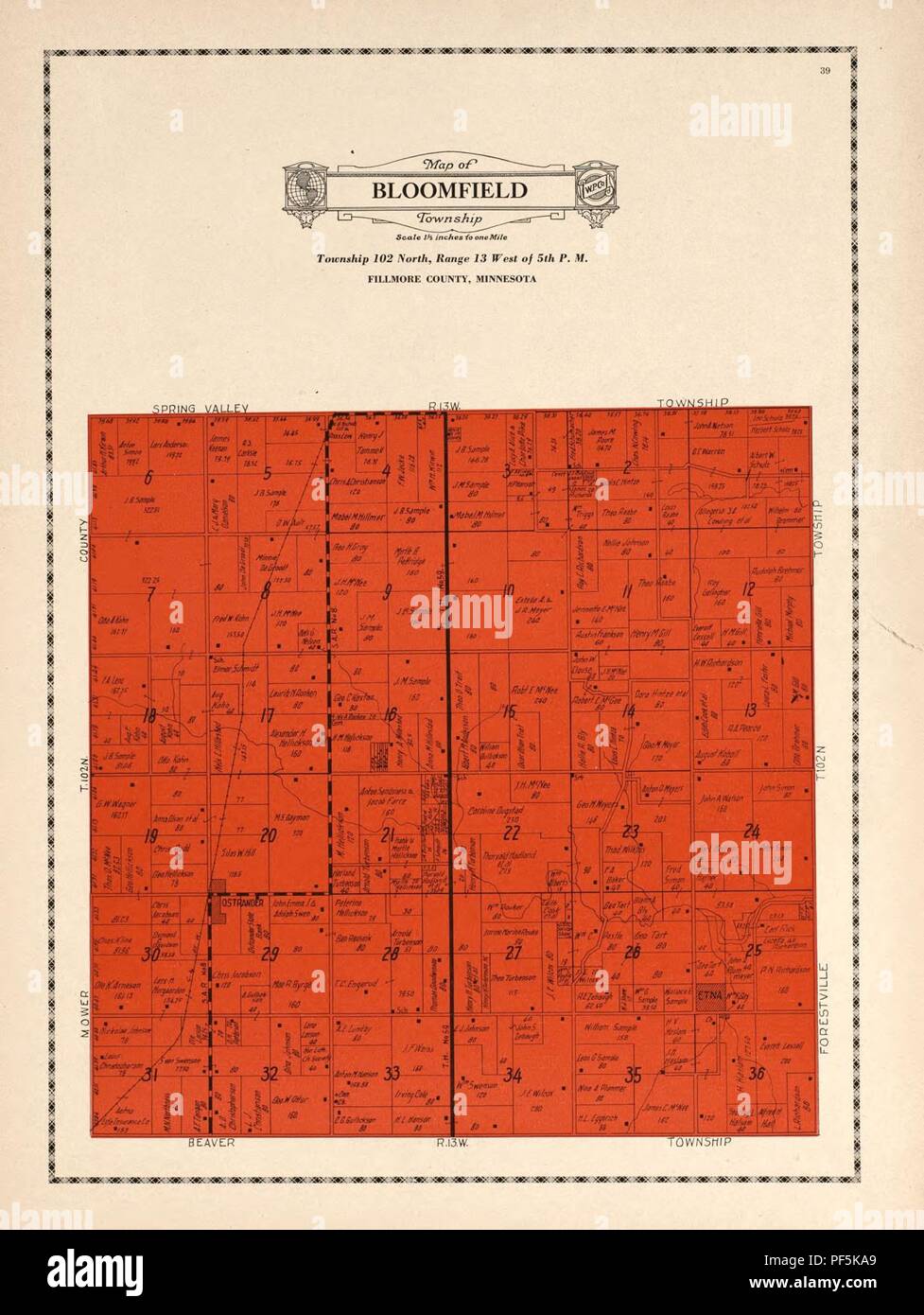Atlas and farmers' directory of Fillmore County, Minnesota - containing ...