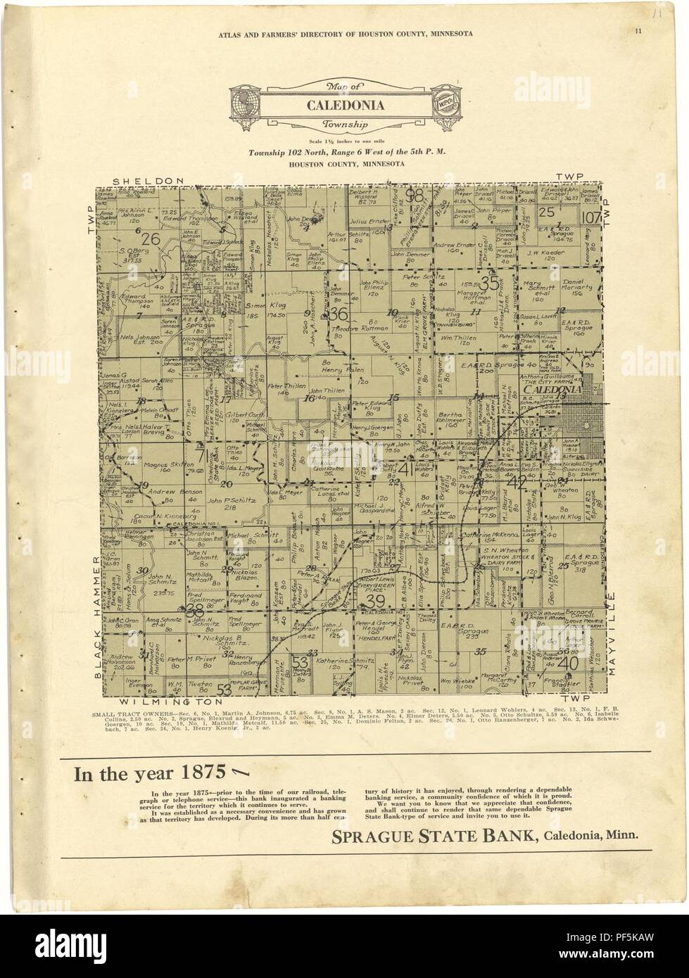 Atlas and farmers' directory of Houston County, Minnesota - containing ...