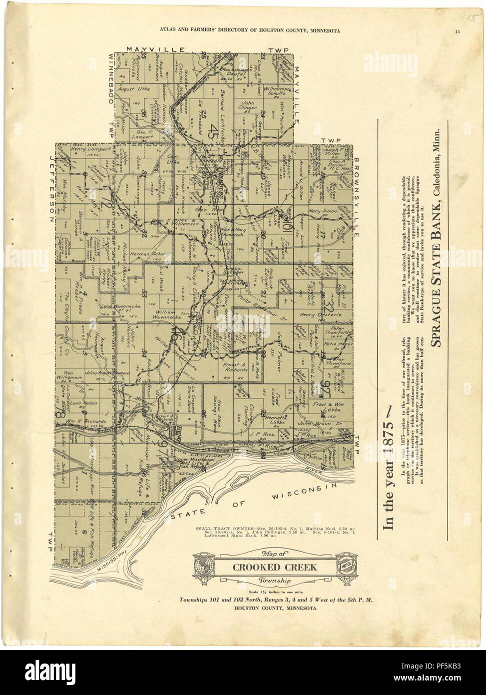 Atlas and farmers' directory of Houston County, Minnesota - containing ...