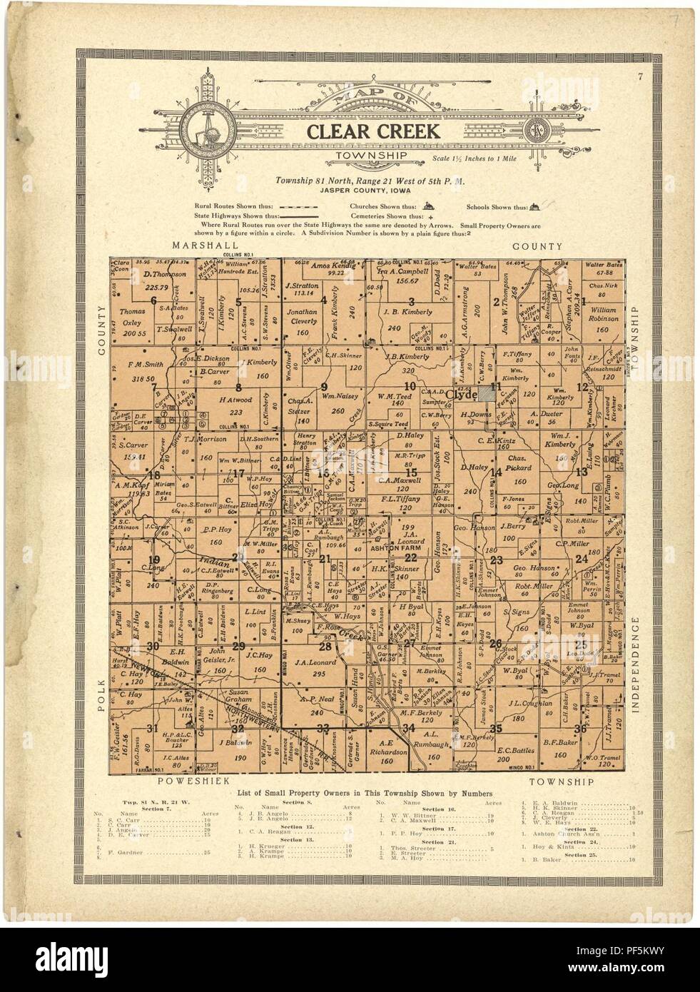 Atlas and plat book of Jasper County, Iowa - containing outline map of ...