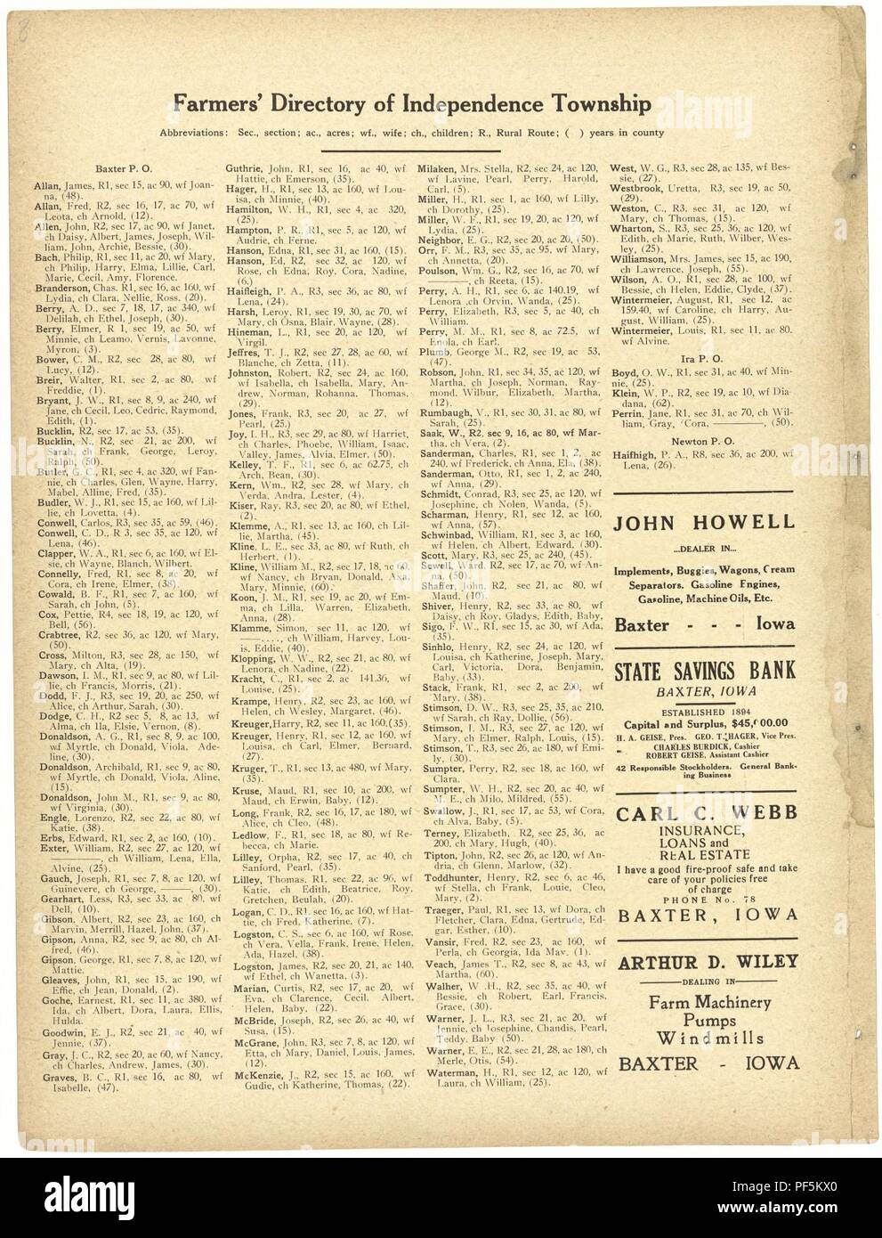Atlas and plat book of Jasper County, Iowa - containing outline map of ...