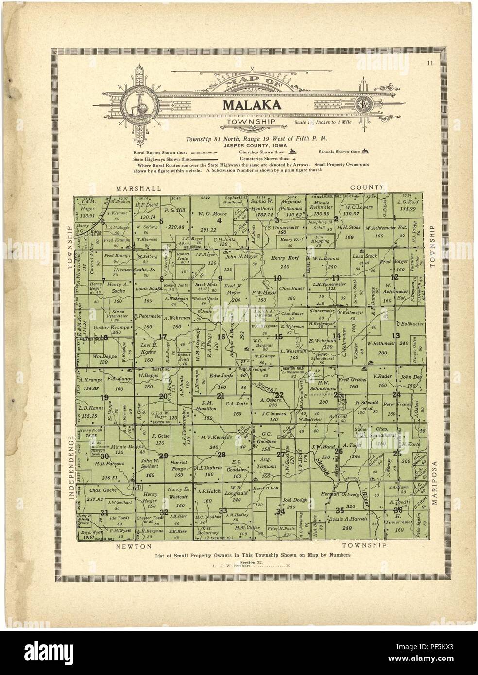 Atlas and plat book of Jasper County, Iowa - containing outline map of ...