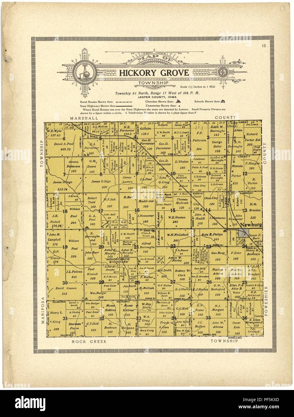 Atlas and plat book of Jasper County, Iowa - containing outline map of ...