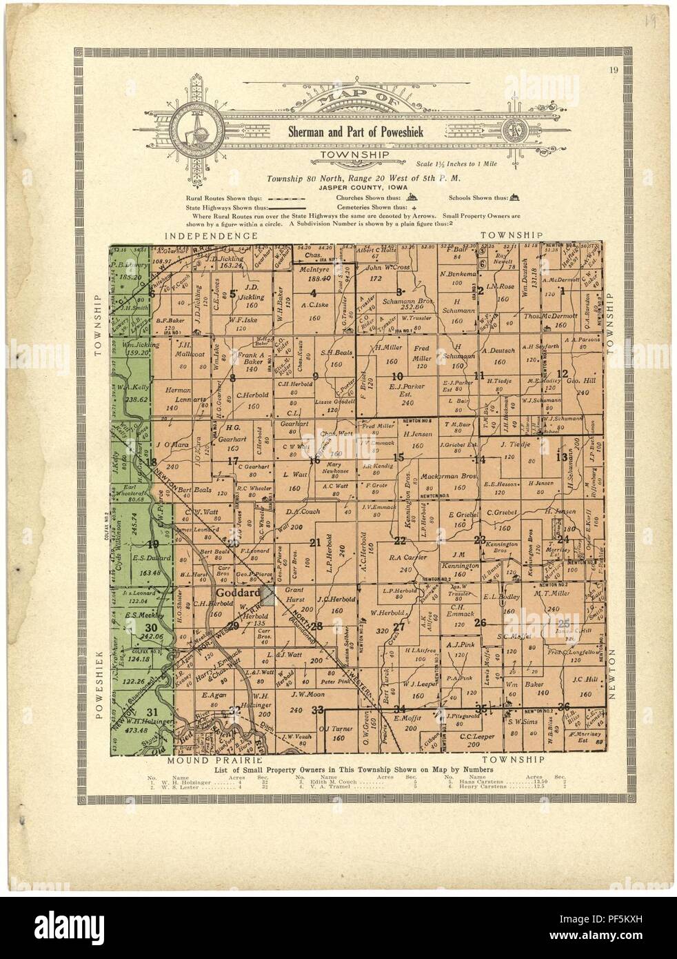 Atlas and plat book of Jasper County, Iowa - containing outline map of ...