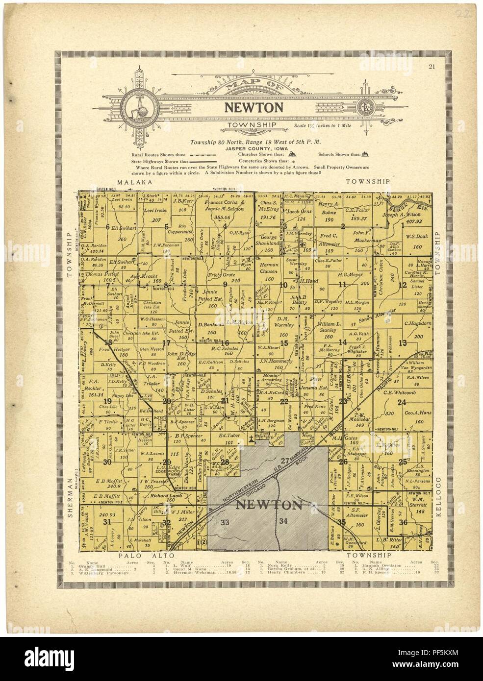 Atlas and plat book of Jasper County, Iowa - containing outline map of ...