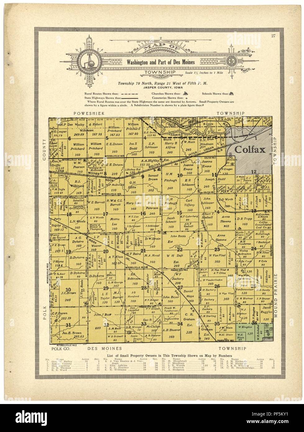 Atlas and plat book of Jasper County, Iowa - containing outline map of ...