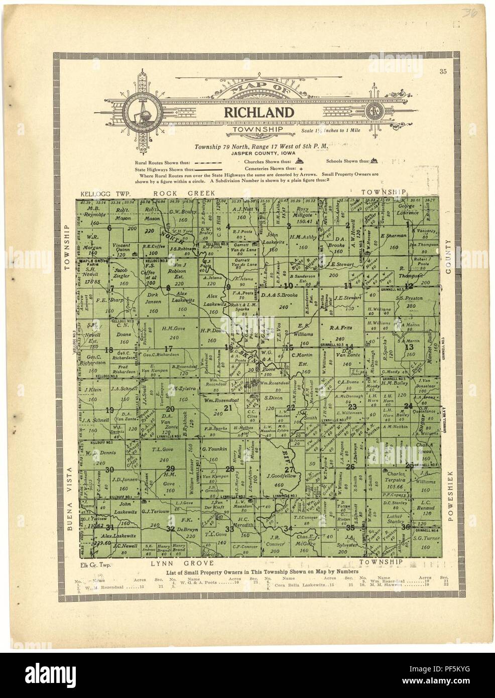 Atlas and plat book of Jasper County, Iowa - containing outline map of ...