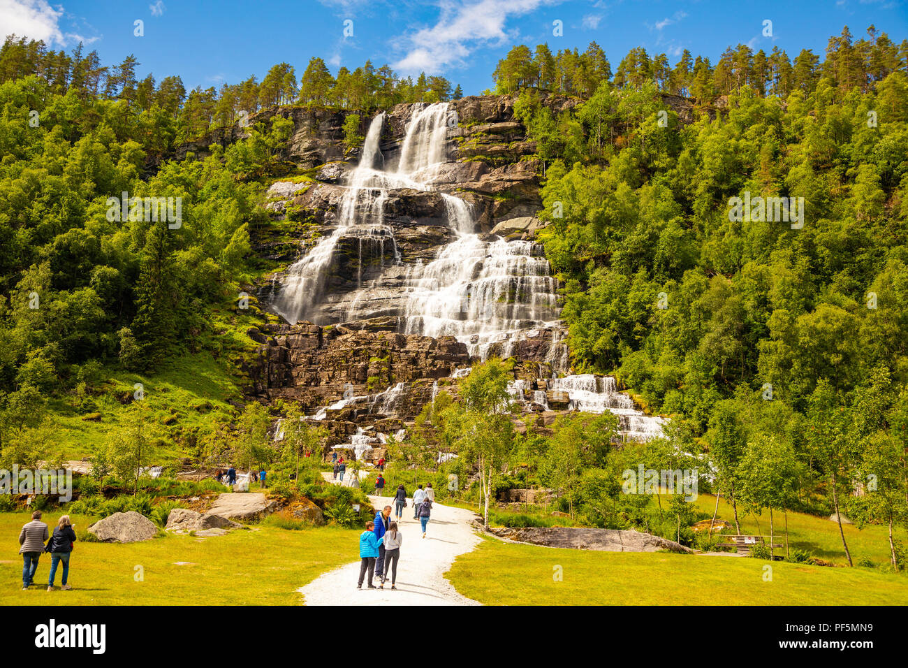 Tvindefossen waterfall voss norway hi-res stock photography and images ...