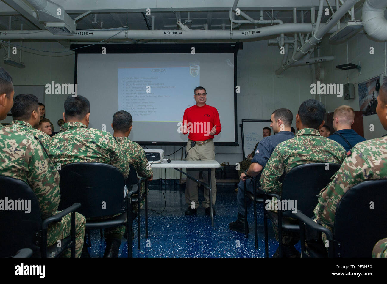 180815-N-NB142-0040 SULU SEA (Aug. 15, 2018) – Capt. Brian Mutty ...