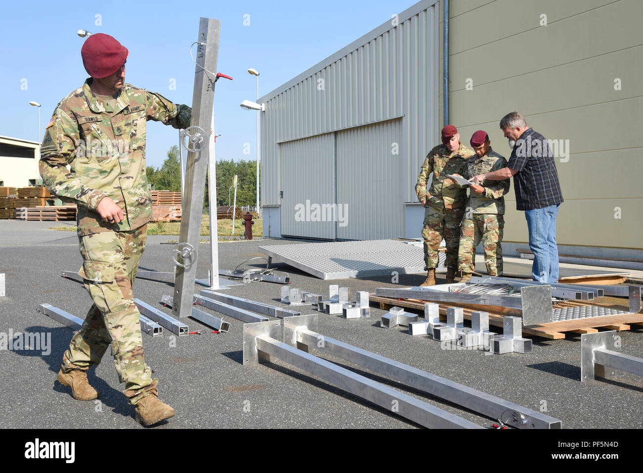 Mike Gomez, right, Chief of Training Aids Production Center (TAPC ...
