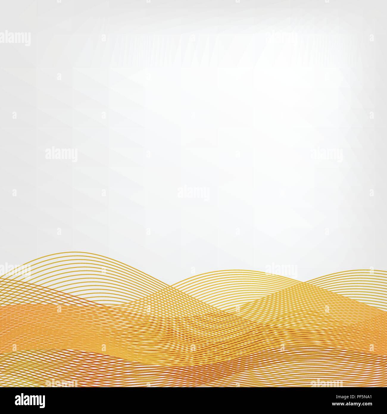 abstract vector waved line background - golden yellow Stock Vector ...