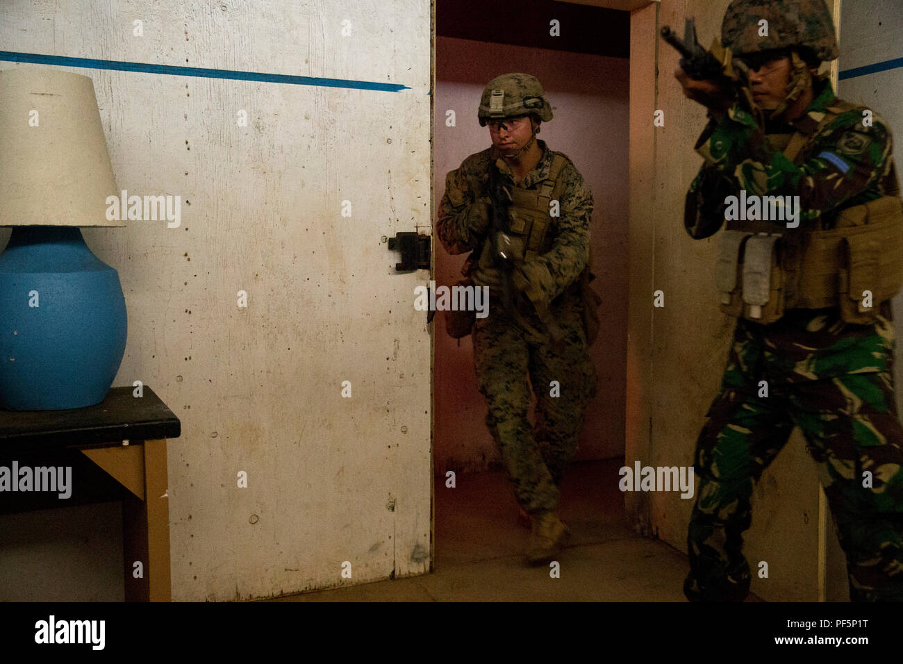 U.S. Marine Lance Cpl. Connor Williams assigned to Kilo Company, 3rd ...