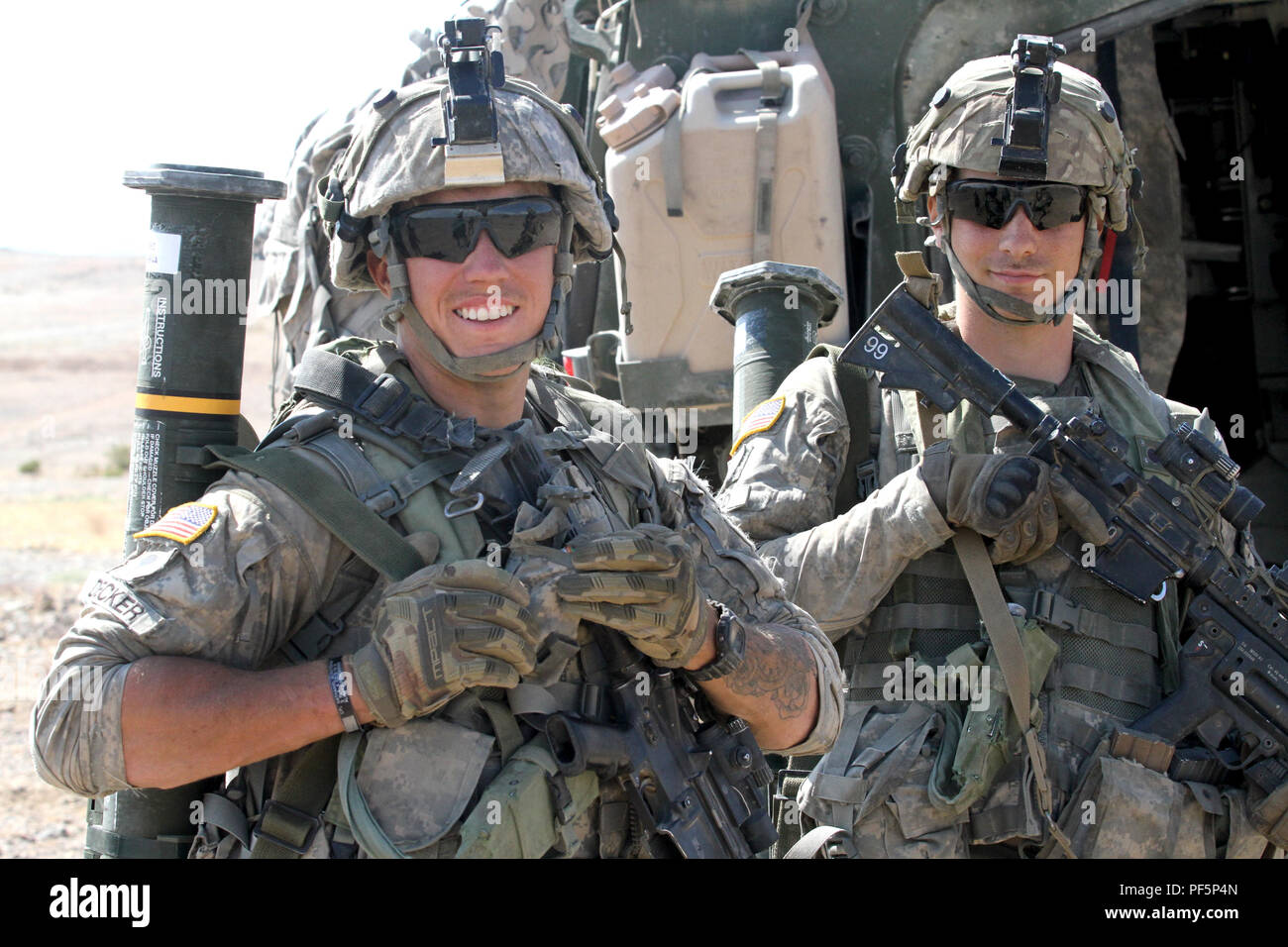 Spc. Joshua Decker and Spc. Dylan Leonard, both infantrymen with 3rd ...