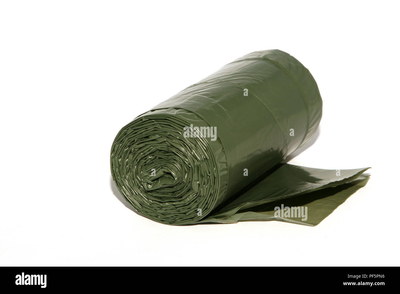 Roll of plastic disposable waste rubbish or garbage bags Stock Photo ...