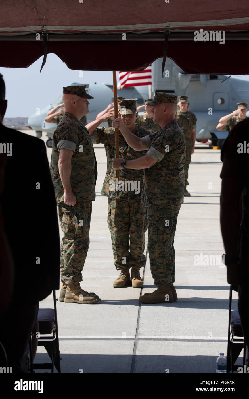 MARINE CORPS AIR STATION MIRAMAR, Calif. – Col. Craig Leflore, right ...
