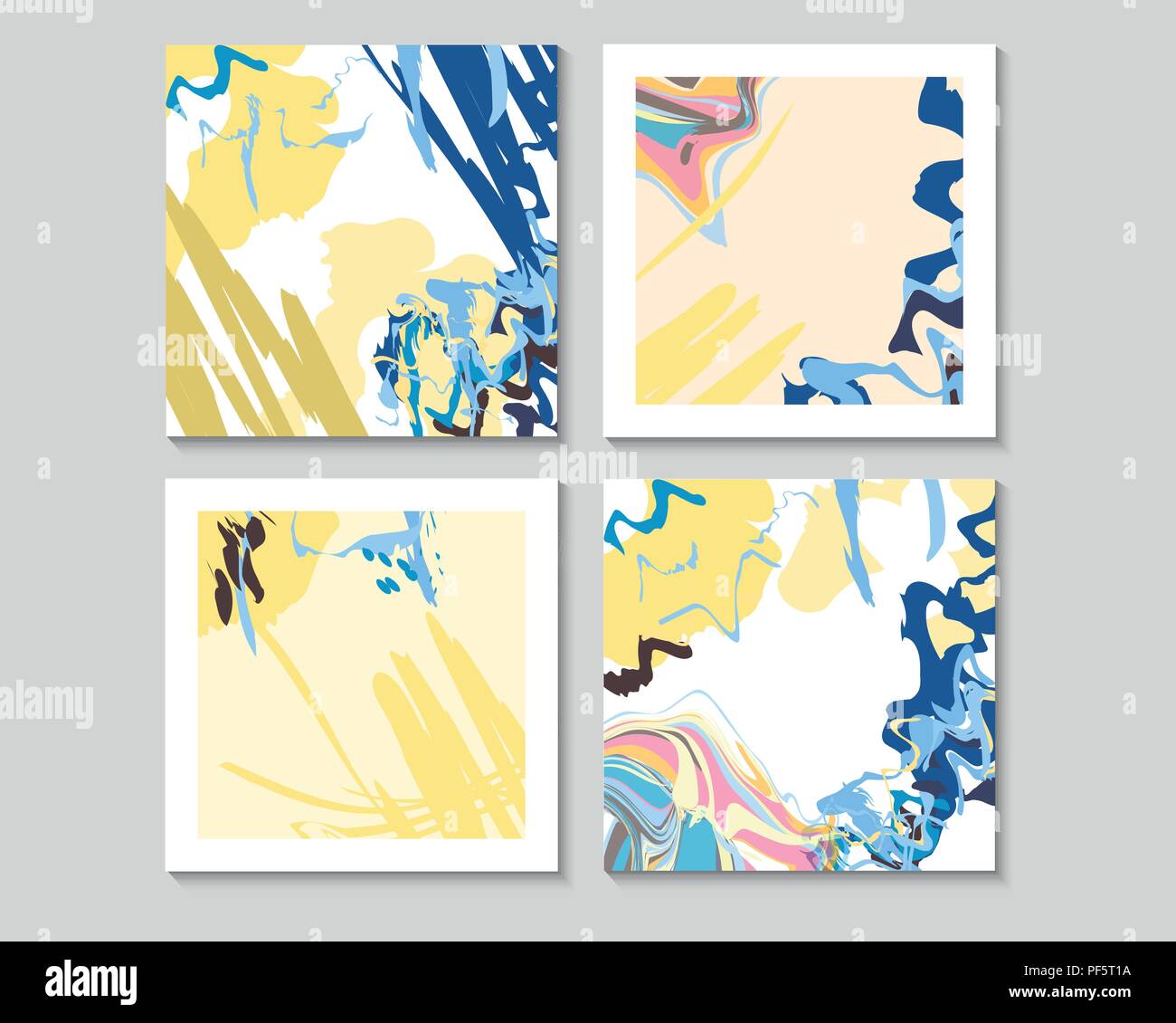 Autumn square template background Stock Vector Images - Alamy