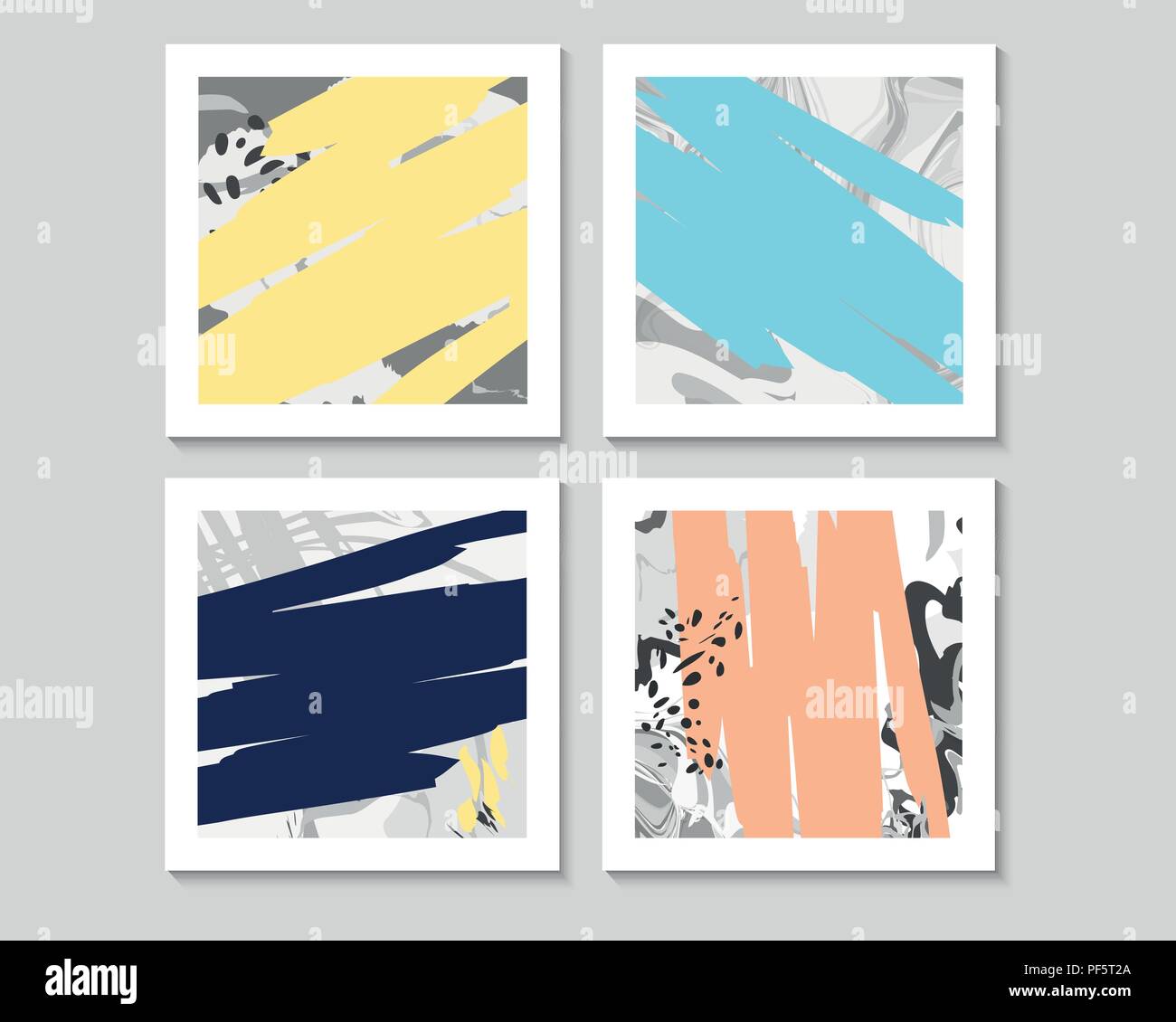 Autumn square template background Stock Vector Images - Alamy