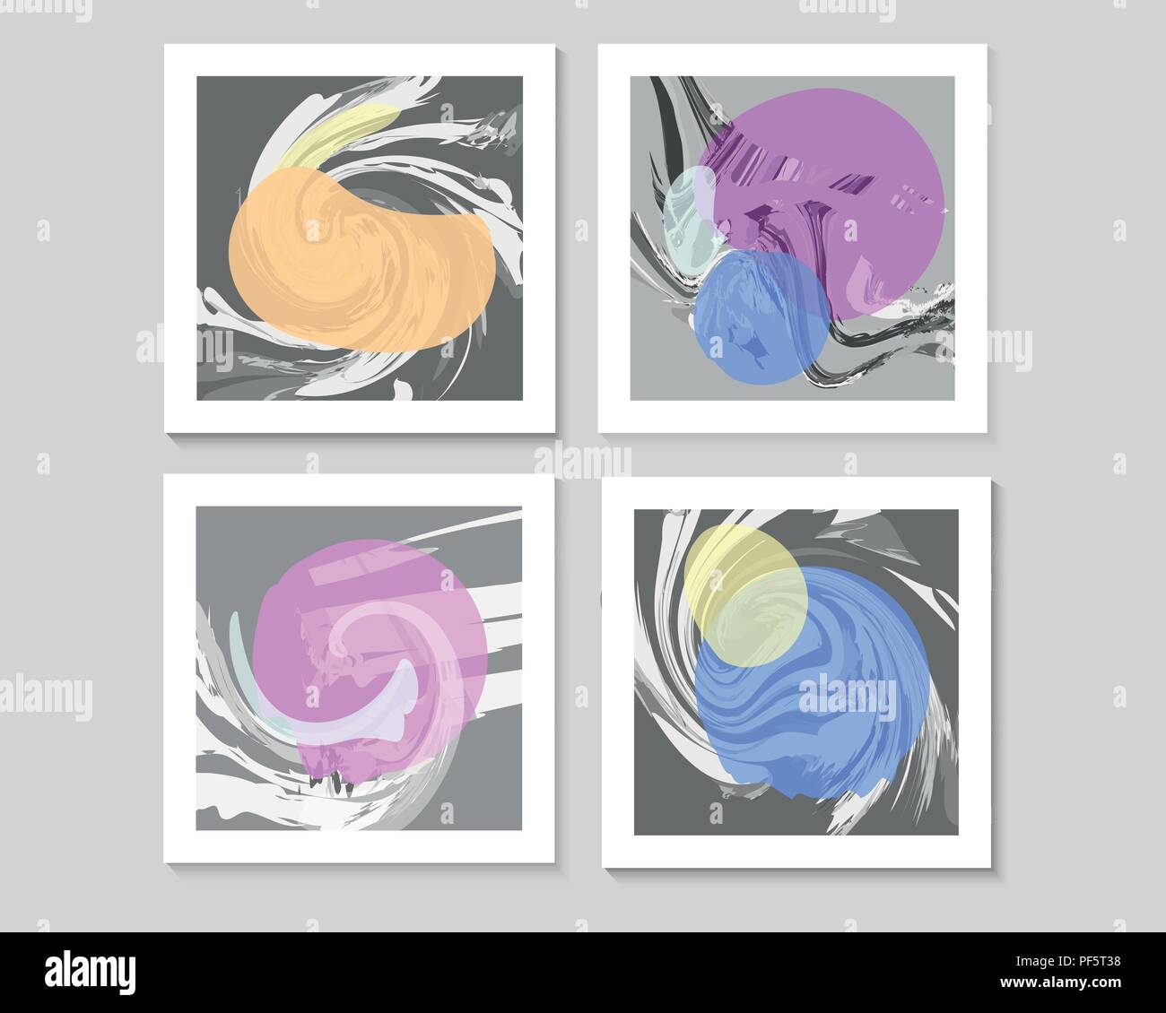 Autumn square template background Stock Vector Images - Alamy