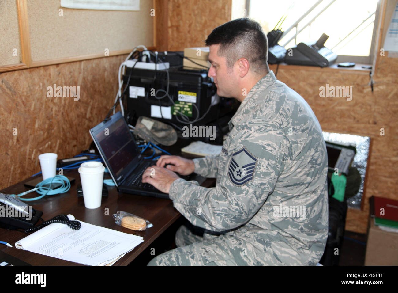 Master Sgt. Frank Hegedus of the 271st Combat Communications Squadron ...