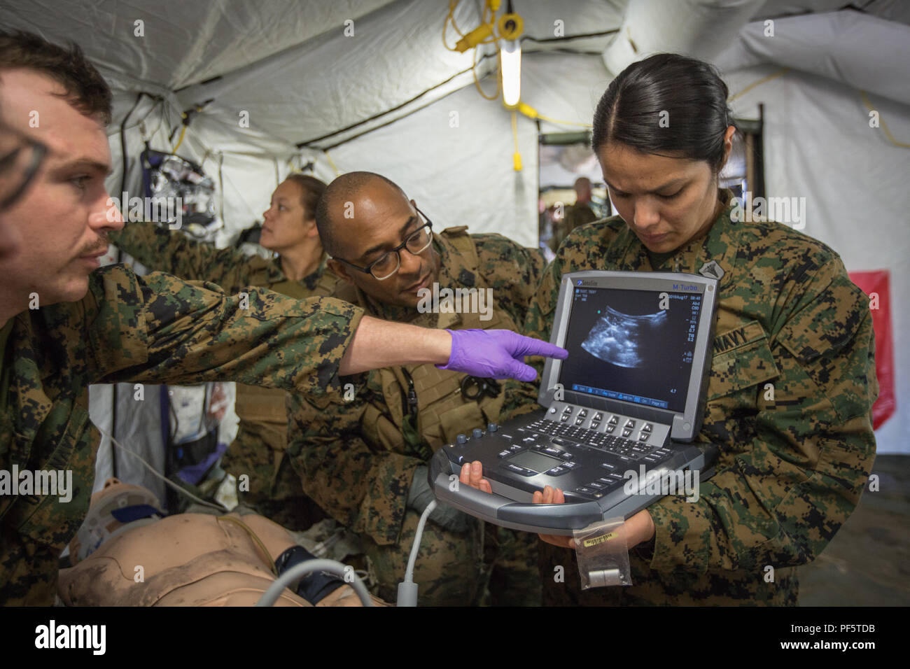 U.S. Navy Corpsmen HM2 Gabriela Gonzalez, Surgical Company Alpha, 4th ...