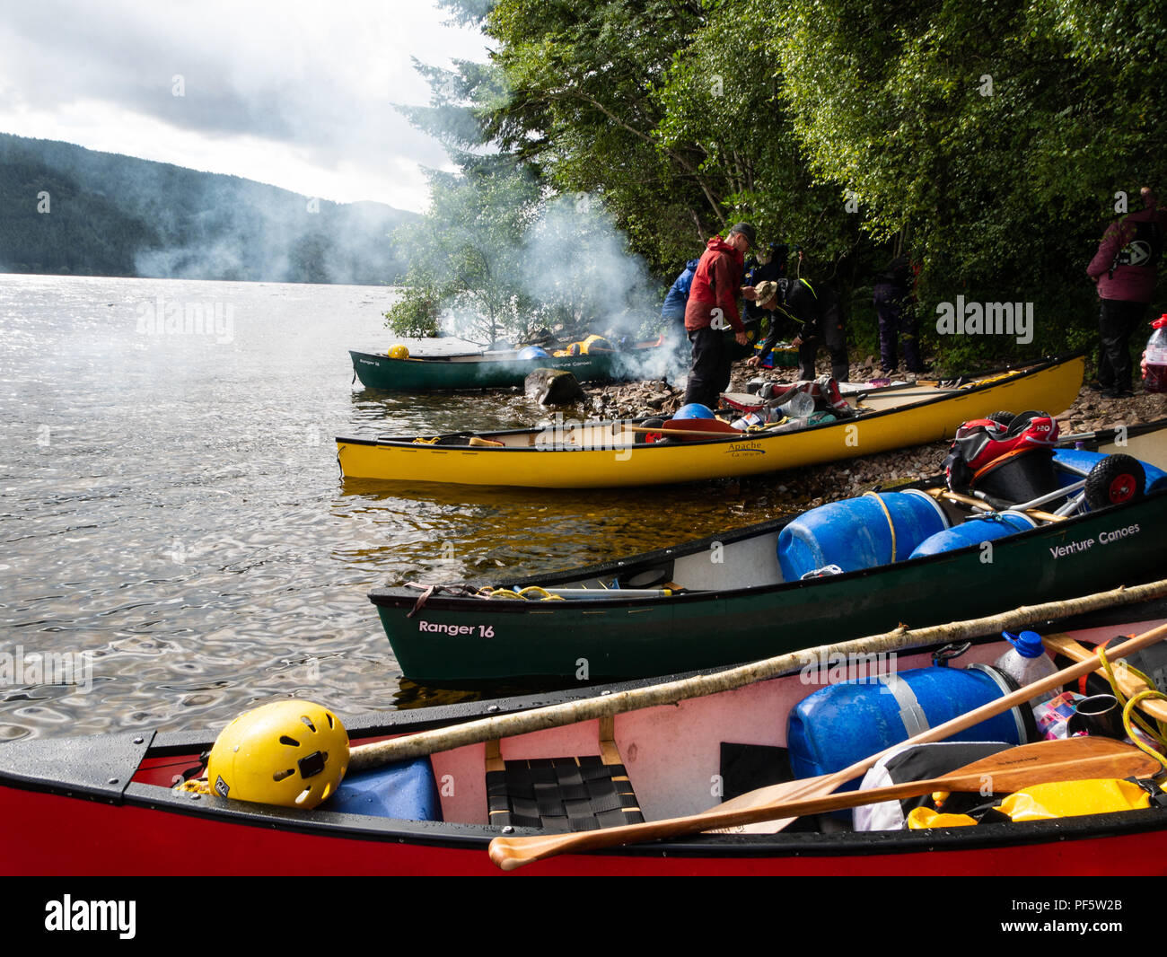 Caledonian canal canoe summer hi-res stock photography and images - Alamy