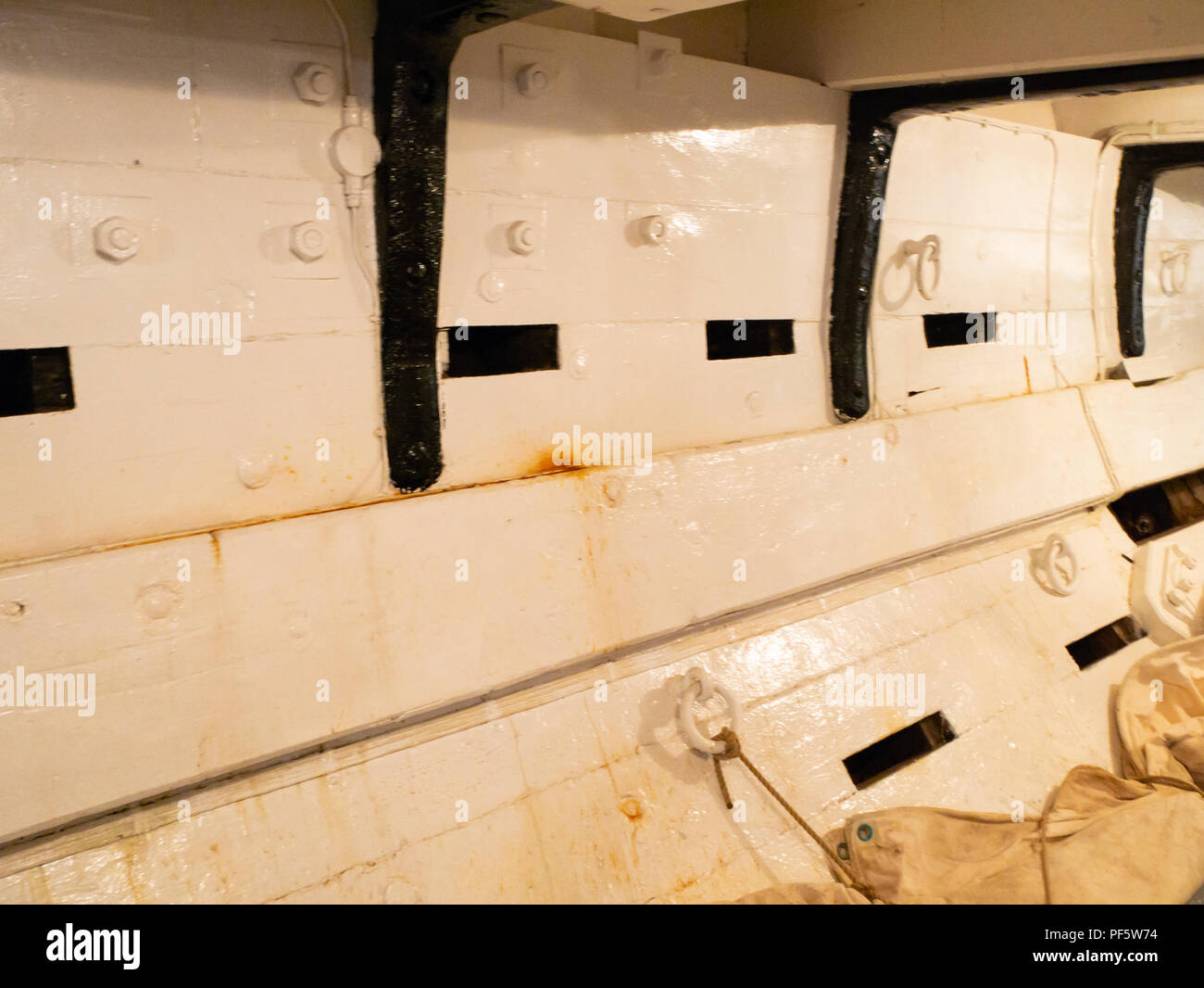 Hold of RRS Discovery, Captain Scott's Antarctic ship, Discovery Point ...