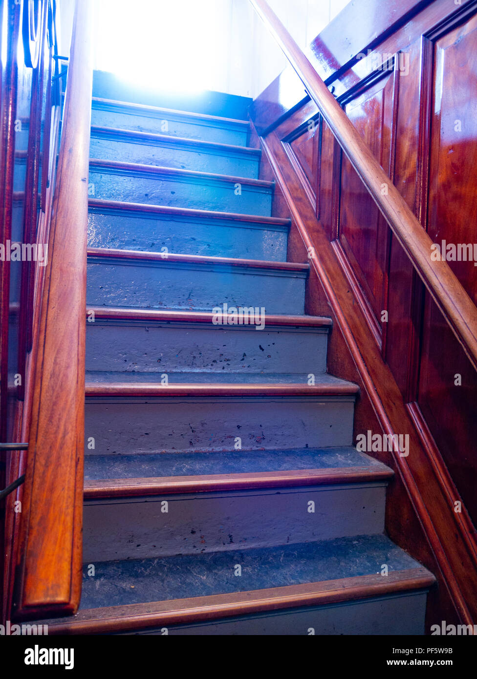 Stairs on RRS Discovery, Captain Scott's Antarctic ship, Discovery ...