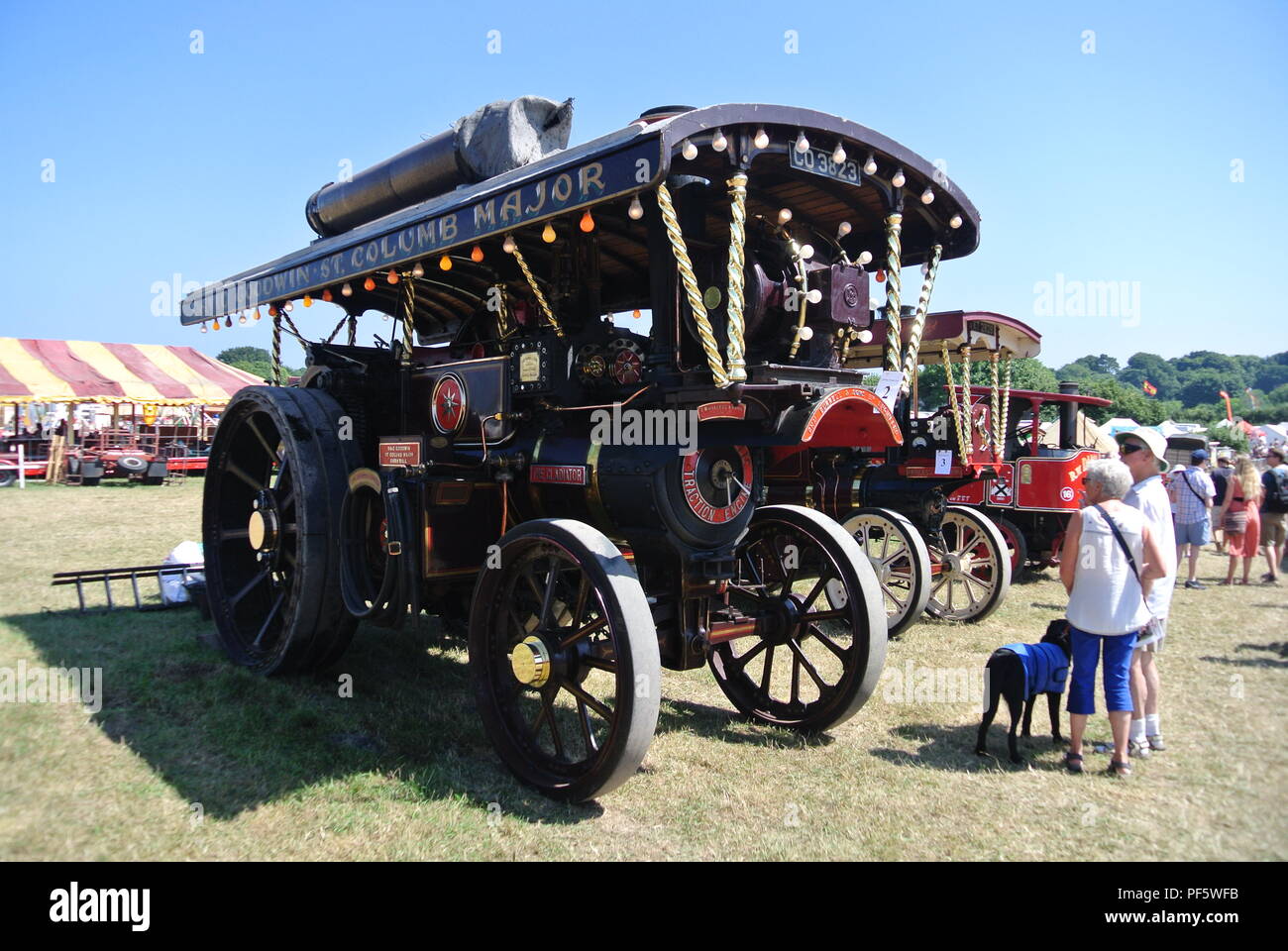 a 1915 Burrell 3-speed DCC Showman's Road Loco "Earl Kitchener" parked ...