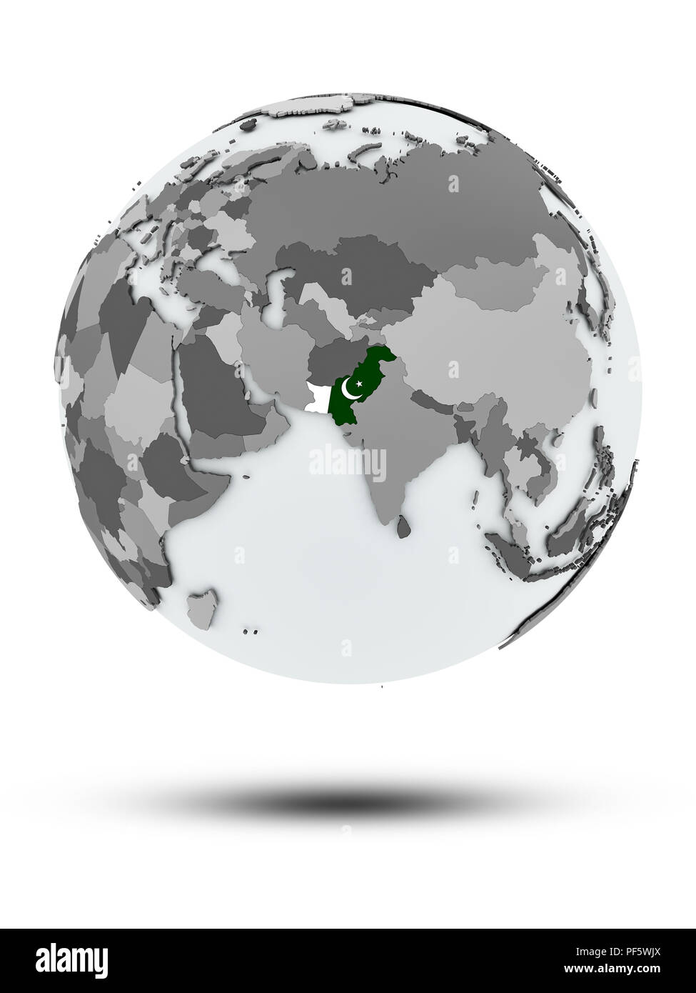 Pakistani flag map hi-res stock photography and images - Alamy