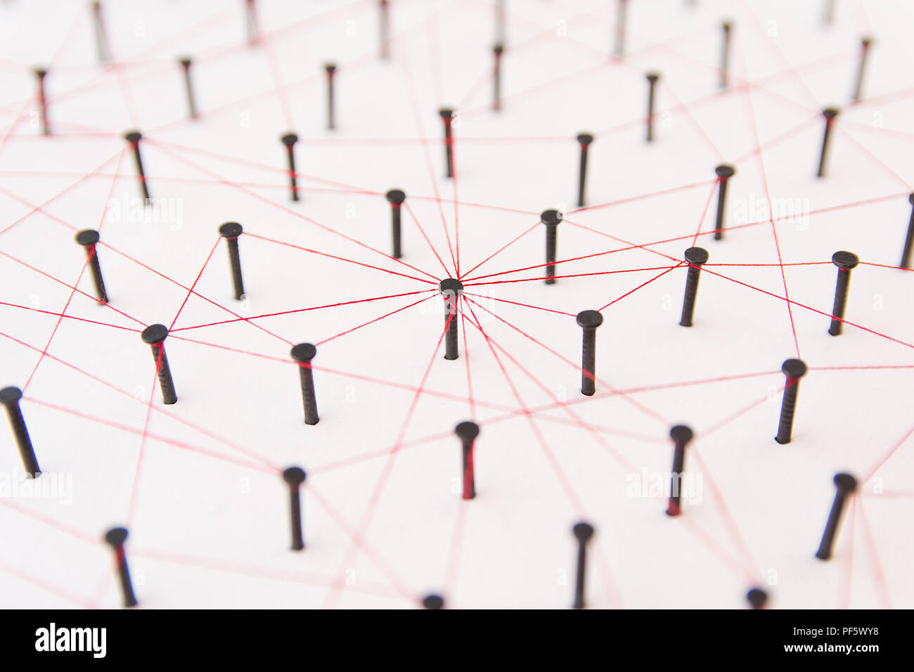 Linking entities, social media, Communications Network, The connection ...