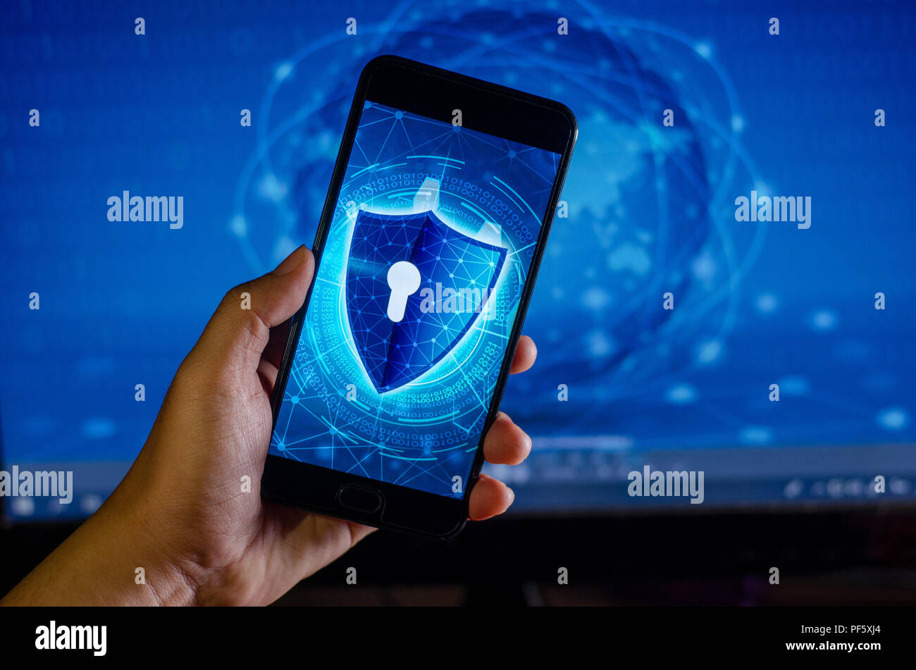 Mobile shield hi-res stock photography and images - Alamy