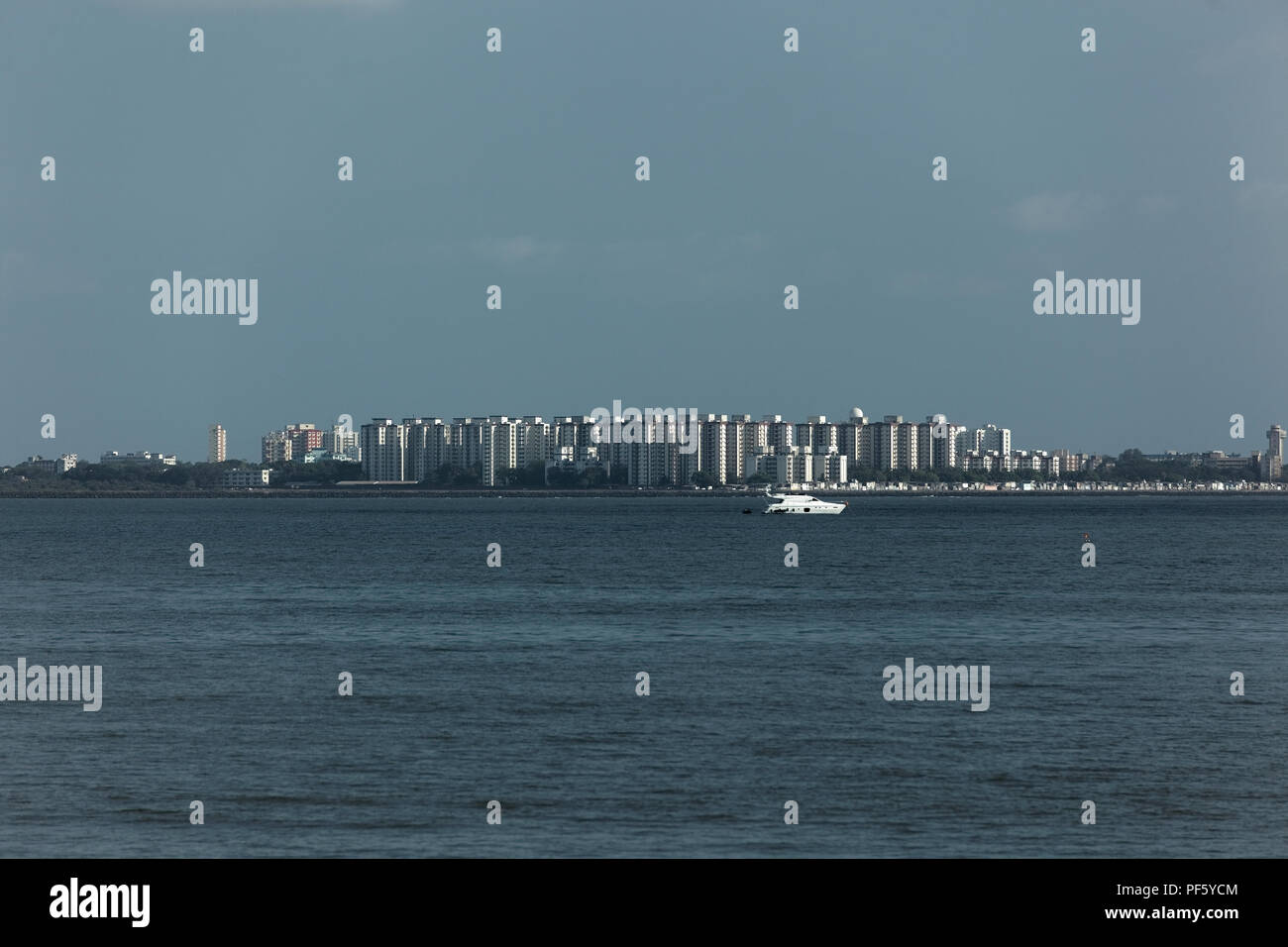 View of Nariman Point skyline from Marine Drive, Mumbai, Maharashtra ...