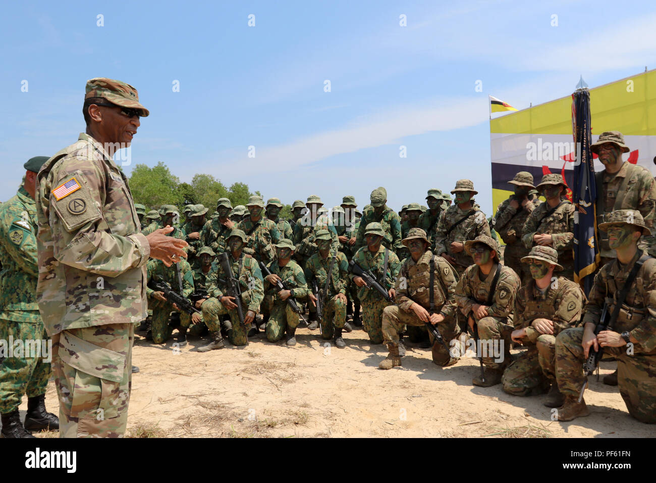 PENANJONG GARRISON, Brunei—Maj. Gen. Timothy McKeithen, the deputy ...